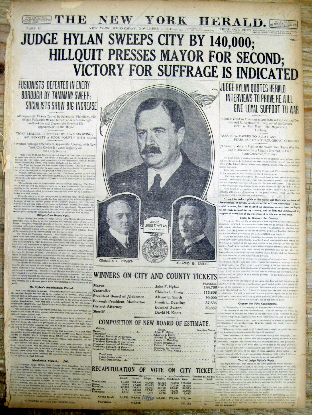 3 1917 Newspapers Headlines And Pictures Fight For Womens Suffrage New